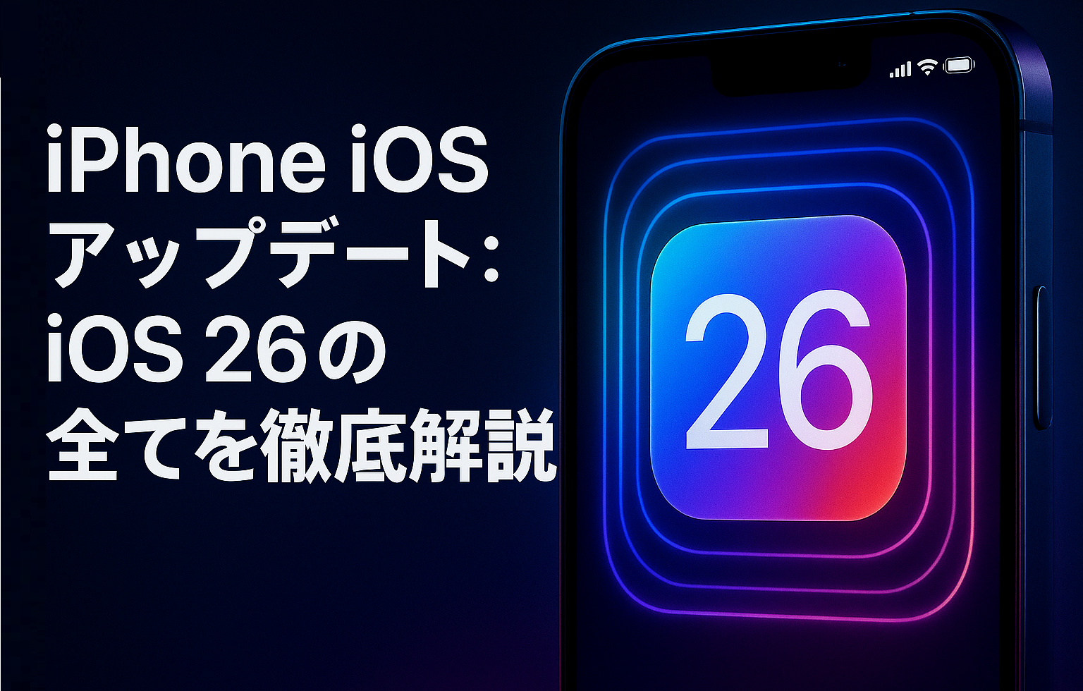 iPhone iOS アップデート完全解説：iOS 26で変わったこと全まとめ: テックサポートナビ